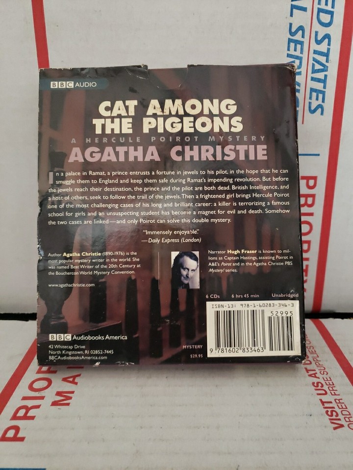 Agatha Christie Cat Among The Pigeons Audio CD 2008 Unabridged ~ #62k ...