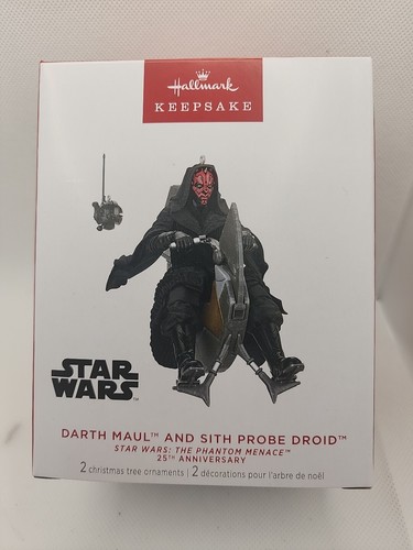 2024 Hallmark Star Wars Phantom Menace DARTH MAUL & SITH PROBE DROID ...
