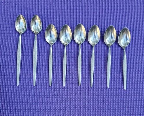 NASCO Stainless Tina 6 Teaspoons & 2 Iced Tea Spoons | eBay