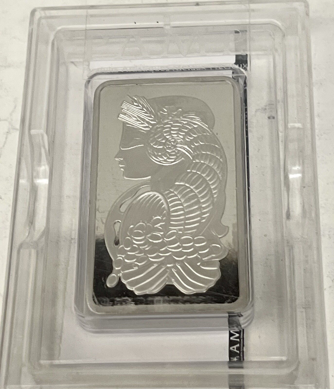 10 OZ PLATINUM BAR BY PAMP SWITZERLAND #C 003291 IN PLASTIC CASE | eBay