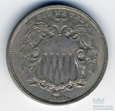 1866 Shield Nickel ERROR Die Cracks Obverse VF Details *CB1 | eBay