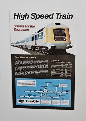 BR Intercity 125 Fridge Magnet British Rail Promo Advert | eBay
