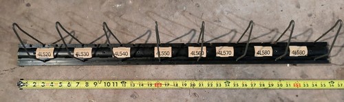 Vintage Lot Of 3 Industrial Fan Belt Racks 36" Each With Metal Hangers ...