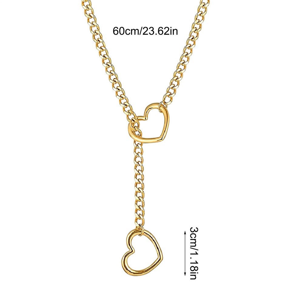 Punk Herz Anhänger Halskette Kette Halskette Liebe Halskette Kette ...