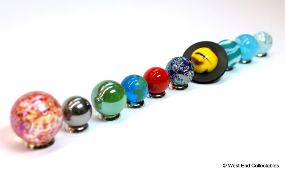 Solar System Planet Glass Toy Marbles Space Gift Present 14-22mm ...