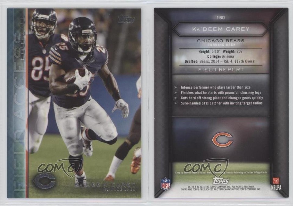 2015 Topps Field Access Blue Ka'Deem Carey #160 1n5 | eBay