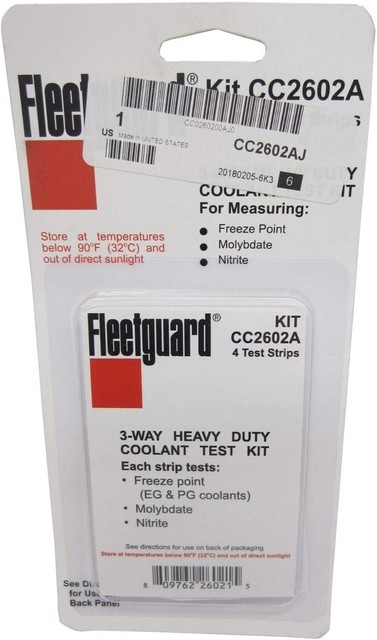 Fleetguard Coolant Analysis Test Kit CC2602A by Cummins for sale online ...