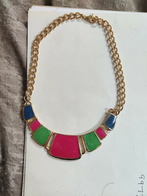 Multi color spring colors necklace/choker | eBay