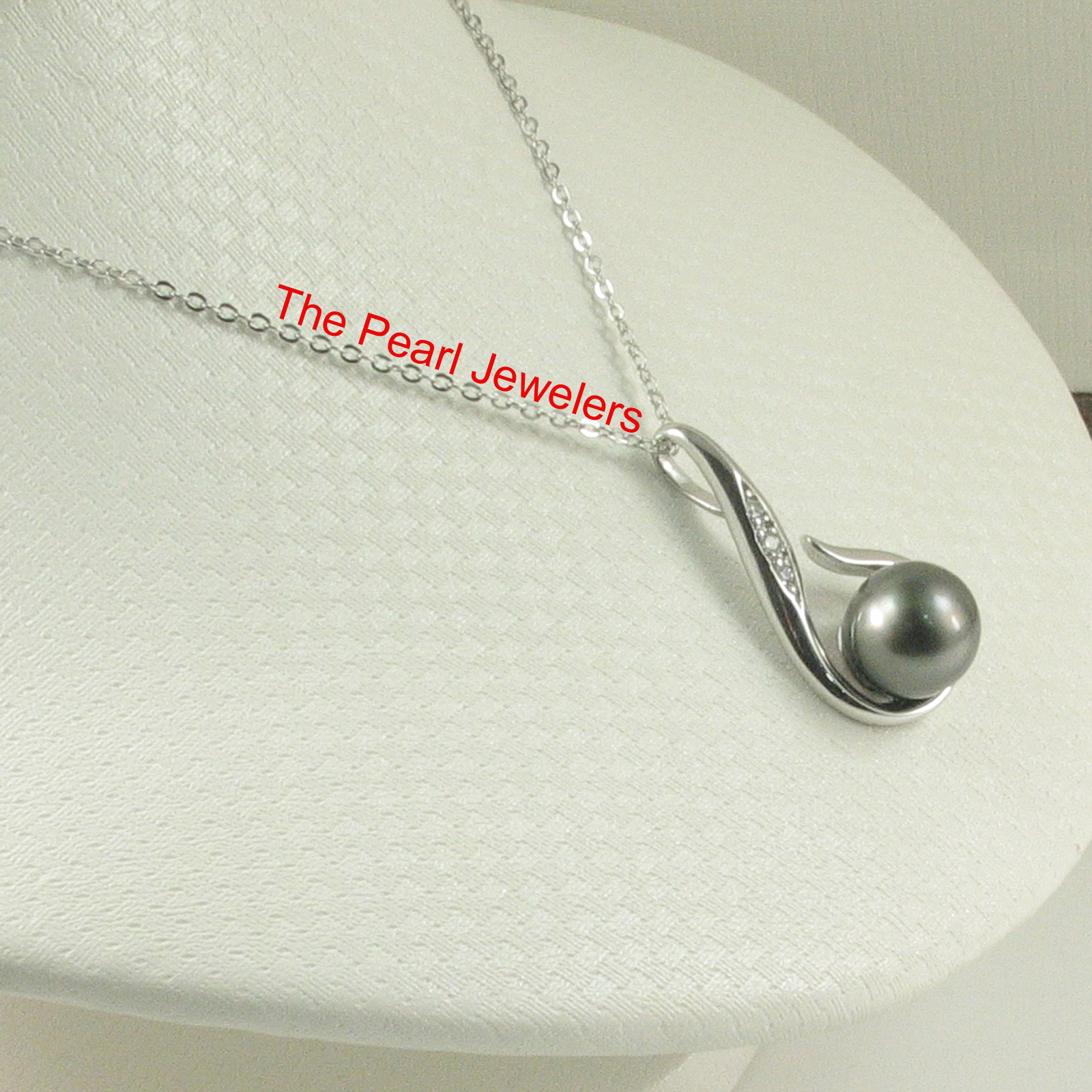 Fish Hook Black Tahitian Pearl Pendant | eBay