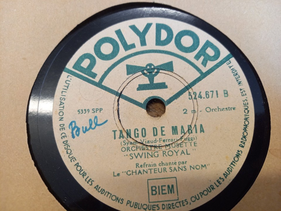Tango By Maria Sings Again In The Night Polydor Record 78 RPM 524 671 B ...