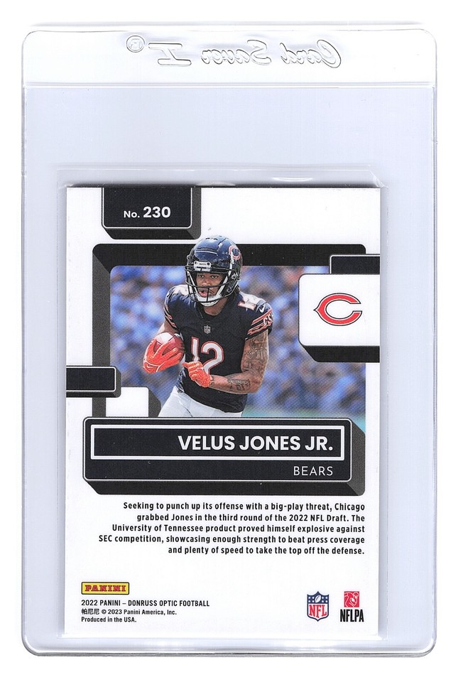2022 Panini Donruss Optic Velus Jones Jr. #230 - Rated Rookie | eBay
