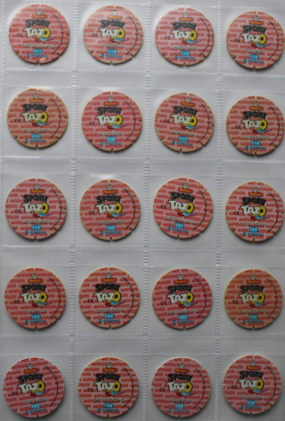 Sport Tazo from Matutano Spain complete set of 111-130 | eBay