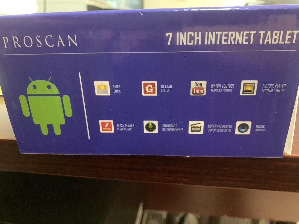 Proscan 7-Inch Android 4.0 Touch Screen Table with Built In Camera New ...