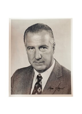 Vice President SPIRO T. AGNEW Autograph Signed 8 x 10 Photograph | eBay
