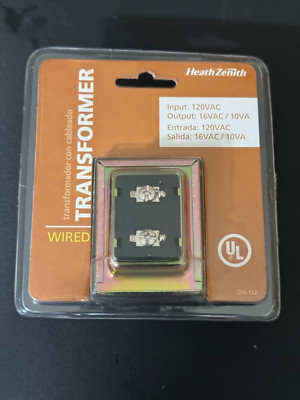 Heath Zenith Transformer Wired DW-122 Input 120 Vac Output 16Vac/Iova ...