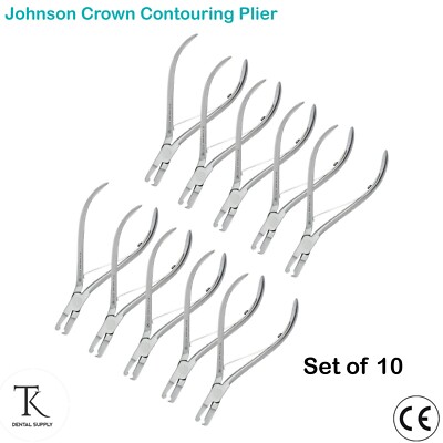 Pack Of 10 - Orthodontics Dental Instruments Johnson Crown Contouring ...