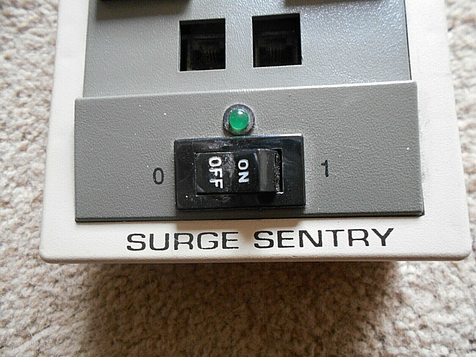 SL Waber 4 outlet Surge Sentry Surge Protector w/2 phone jacks Model ...