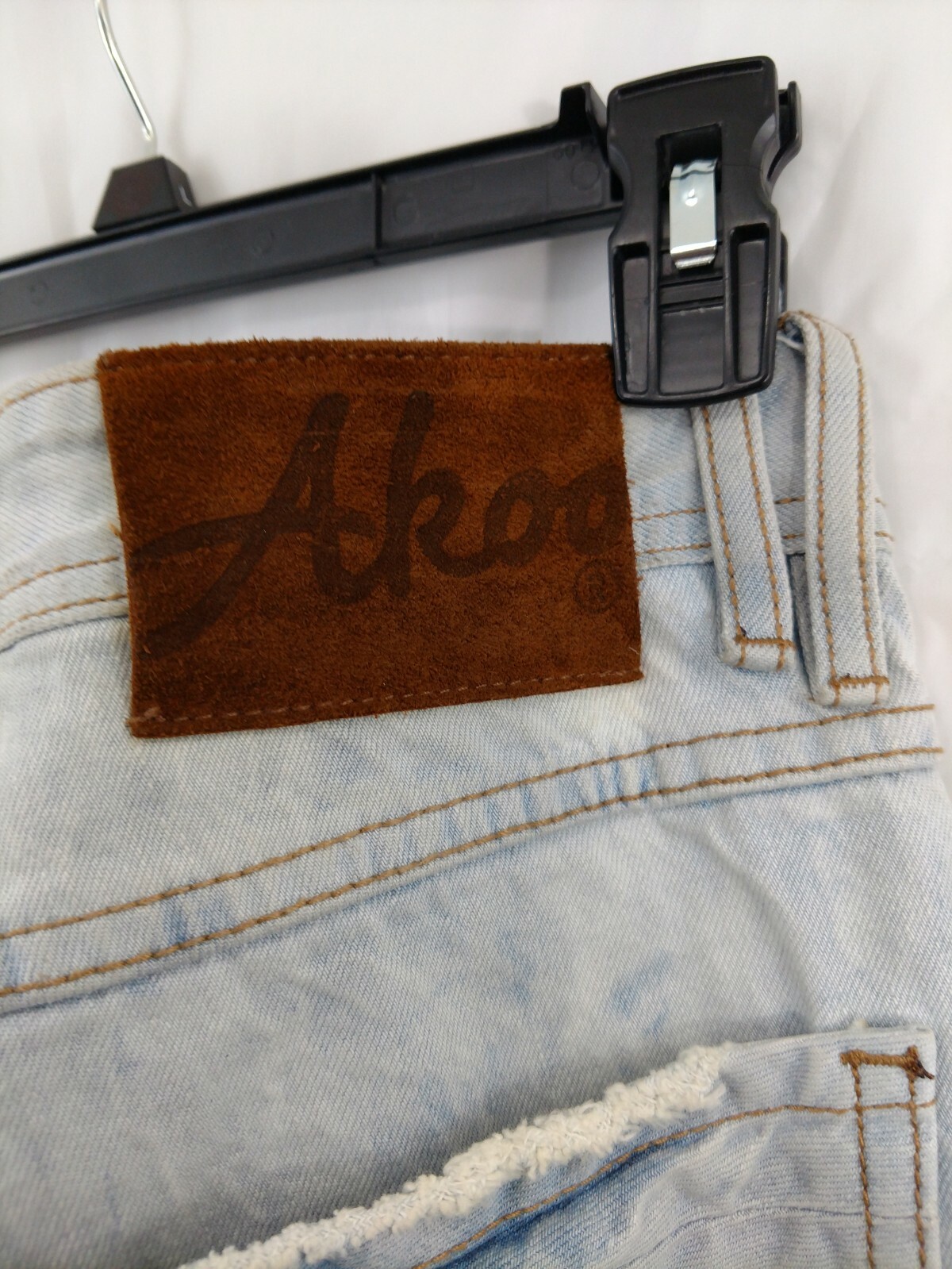 AKOO Authentic No Rivals Men's Light Blue/Wash Distressed/Destroyed ...