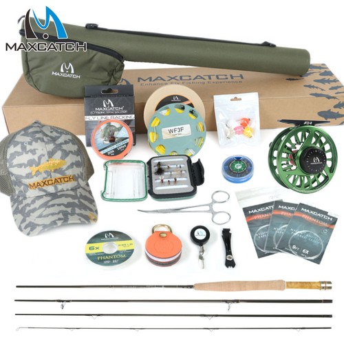 Maxcatch Fly Rod and Reel Outfit/Combo Complete Full Kit For Small ...