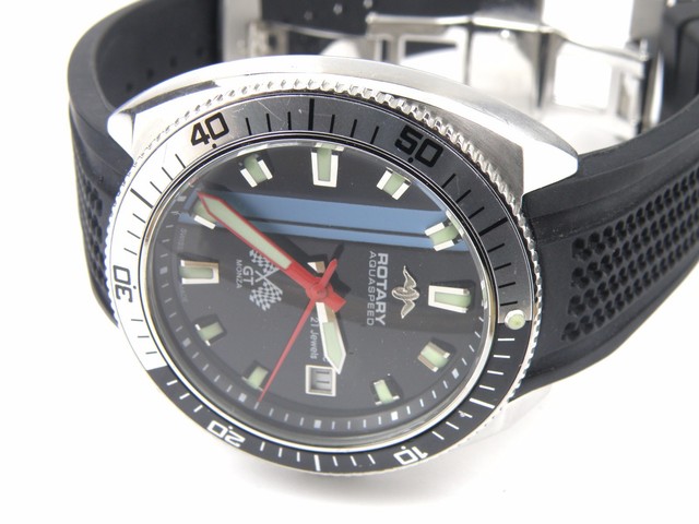 Rotary Mens GT Monza Swiss Automatic Sapphire Aquaspeed Watch - 100m ...