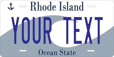 Rhode Island Wave Personalized License plates Auto Bike Motorcycle | eBay