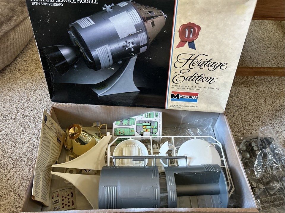 1984 Monogram 1:32 Heritage Edition Apollo Spacecraft Command Service ...