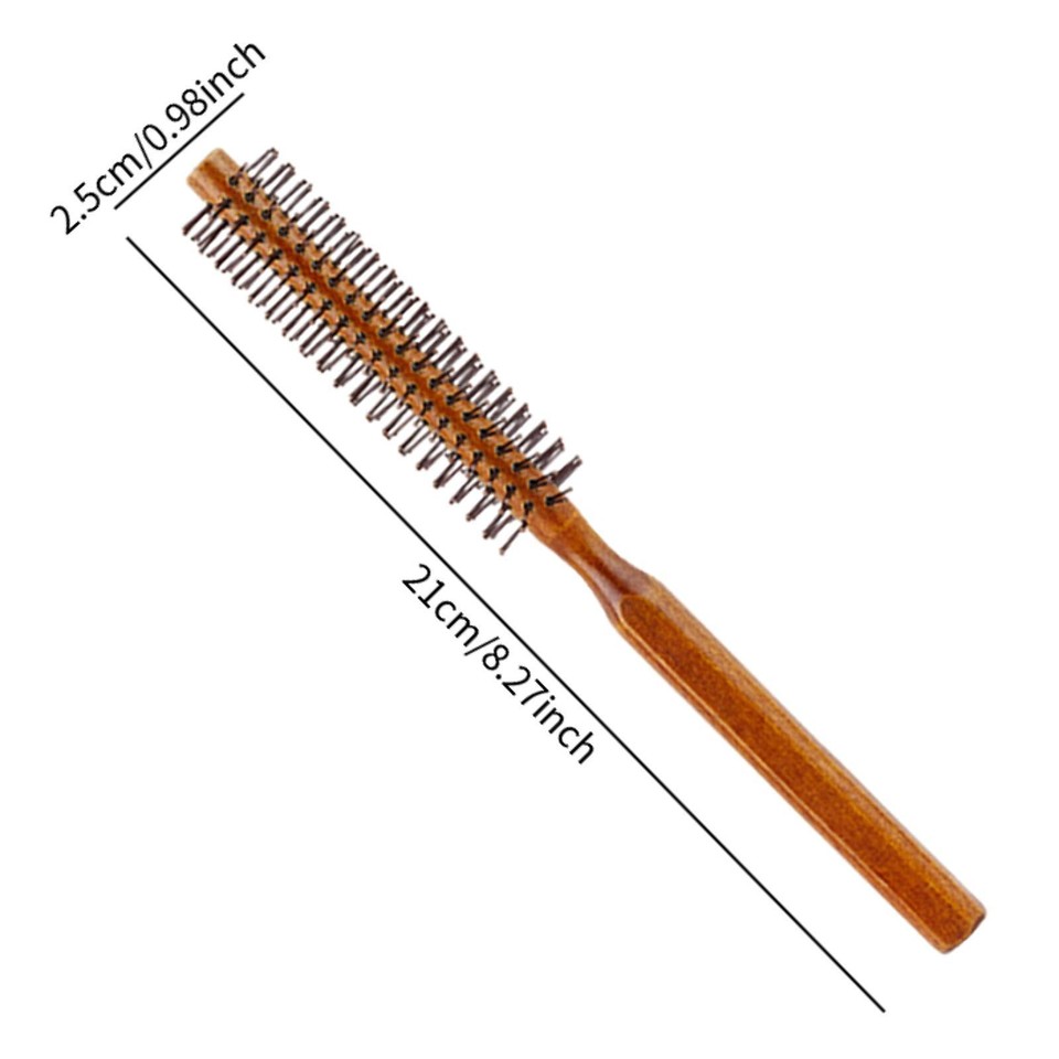 Curling Roller Hairbrush Quiff Comb for Bangs Lifting Hair Styling Thin ...