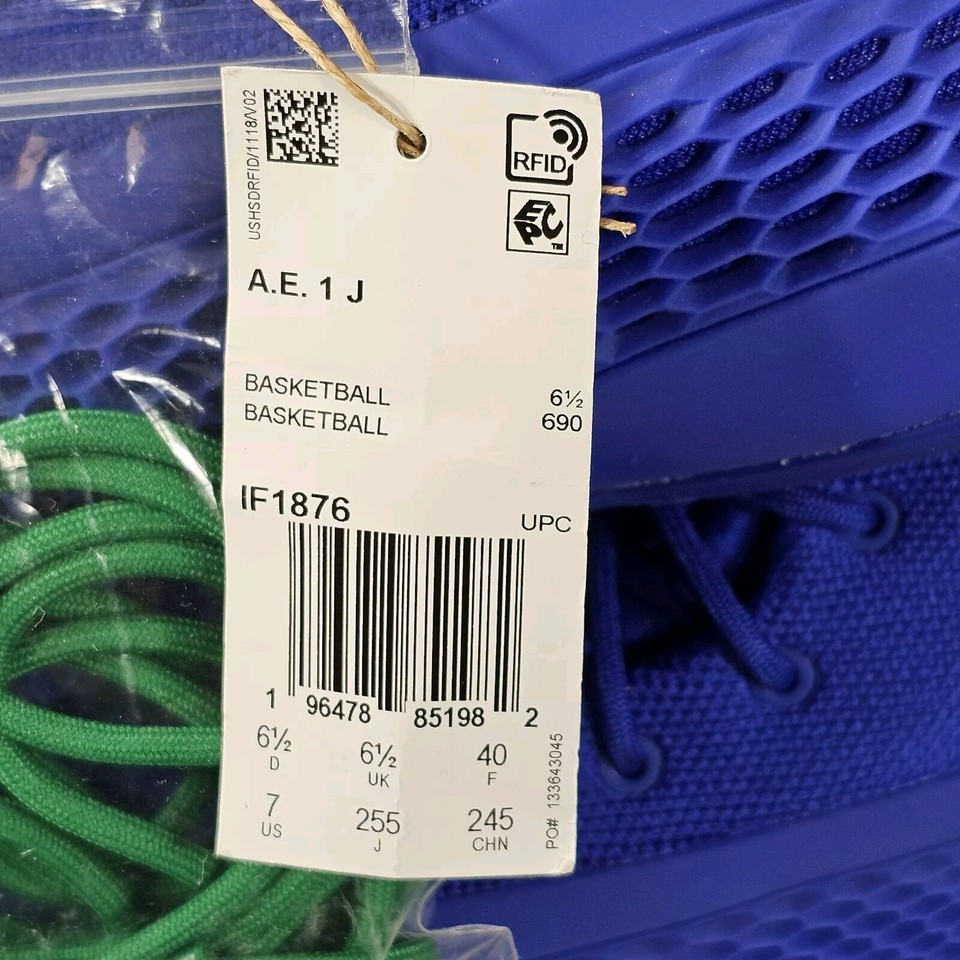 Adidas A.E. 1 Anthony Edwards AE1 Velocity Blue Basketball Shoes IF1864 ...