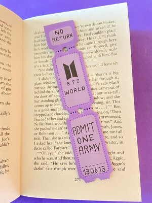 BTS ARMY KPOP BOOKMARK JIMIN JIN SUGA JHOPE RM JUNGKOOK V | eBay UK