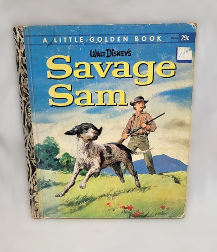 Savage Sam Walt Disney Little Golden Book 1963 | eBay