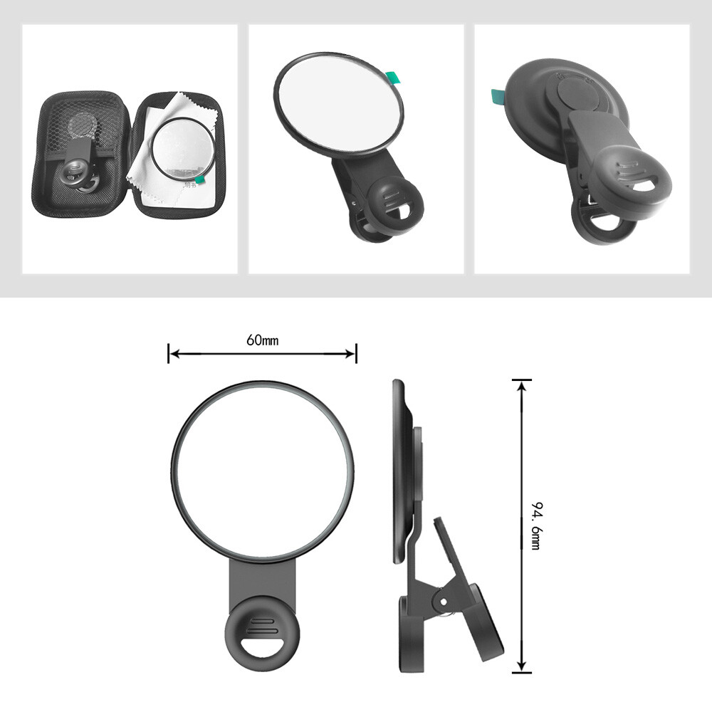 Clip-on Selfie Mirror for Phone Back Universal Selfie Mirror V8K4 | eBay