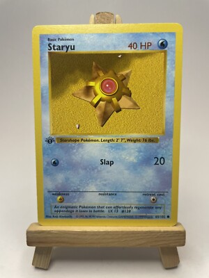 STARYU Pokemon Card - WOTC - 1st Edition - Base Set - Shadowless - 65/ ...