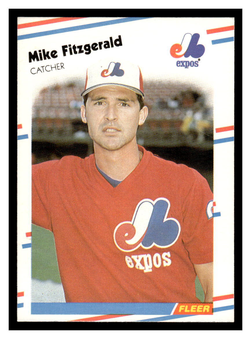 1988 Fleer #182 Mike Fitzgerald - Montreal Expos | eBay