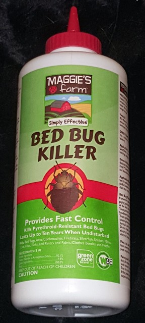 Maggie's Farm Bed Bug Killer Dust 3oz Powder Desiccant Dries Bugs Dead ...