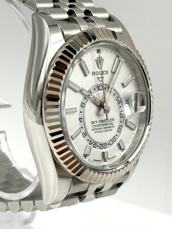 Rolex Skydweller White Dial Jubilee Bracelet 336934 Box & Papers 2024 | eBay