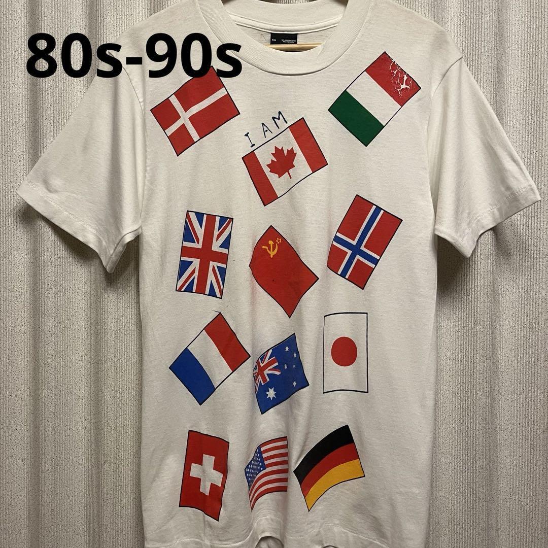80S-90S World Flags T-Shirt National Flag - Gem