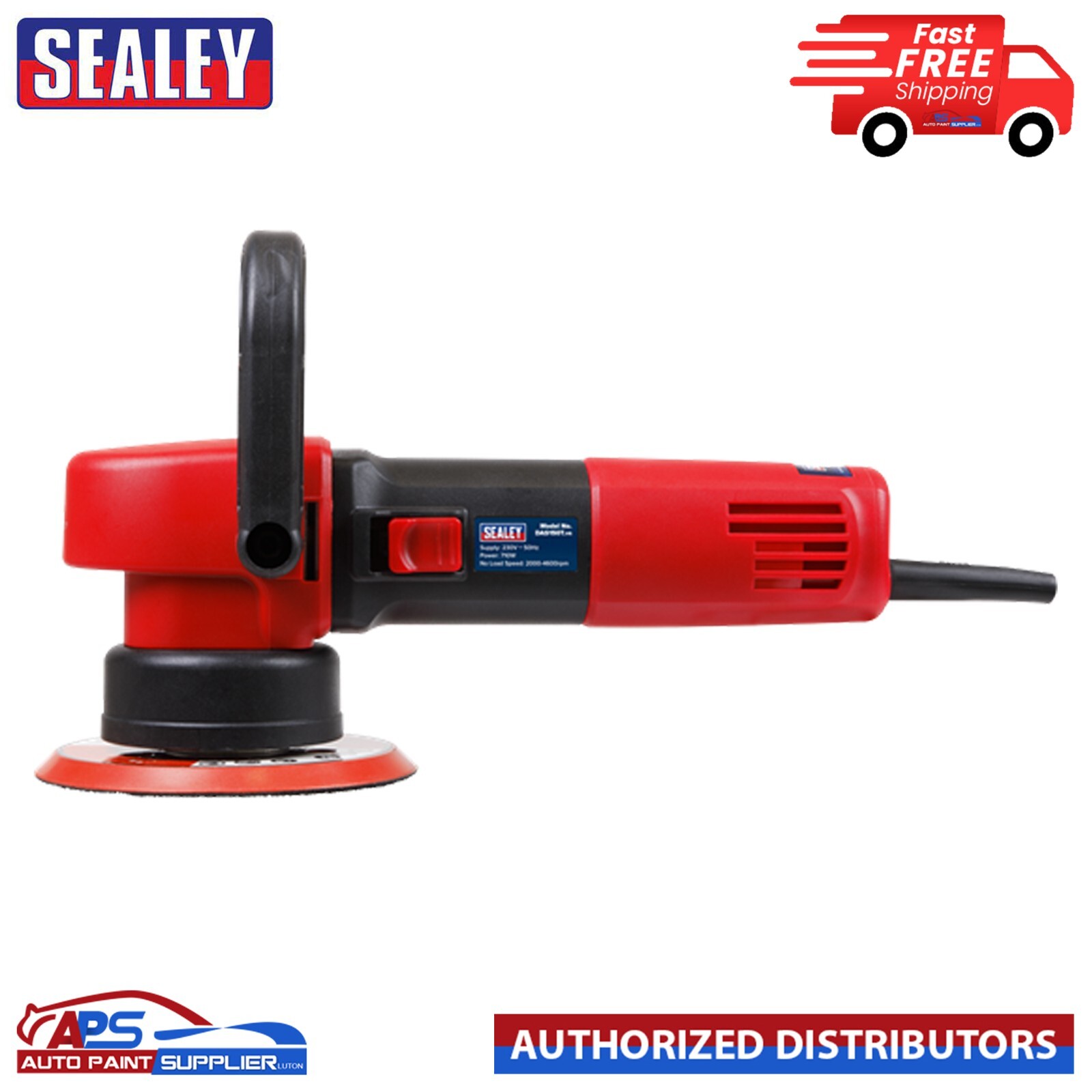 Sealey DAS150T 150mm DA Sander Sanding Variable Speed 710w Random ...