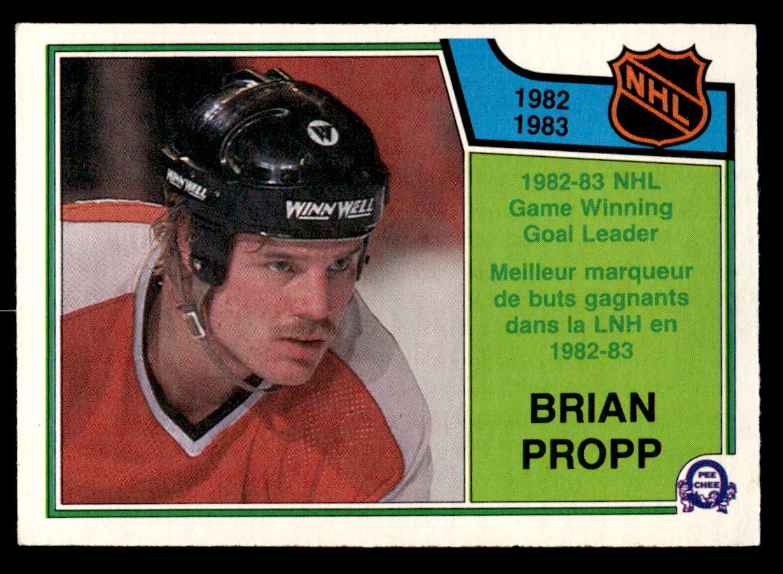 Brian Propp Philadelphia Flyers 1983-84 O-Pee-Chee #218 | eBay