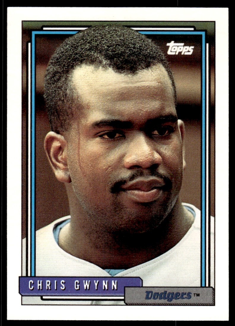 1992 Topps Baseball Card Chris Gwynn Los Angeles Dodgers #604 | eBay