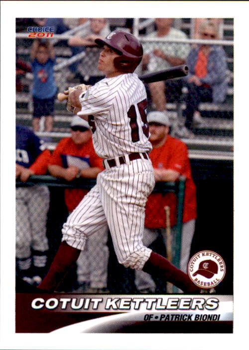 2011 Cotuit Kettleers Choice #2 Patrick Biondi Woodhaven Michigan ...