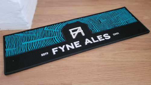 FYNE Ales Rubber Bar Runner Beer Mat Est 2001 | eBay UK