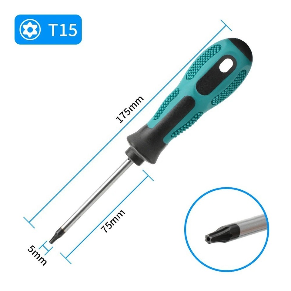 Magnetic Torx Screwdriver Sets Precision T5 T6 T7 T8 T9 T10 T15 T20 T25 ...
