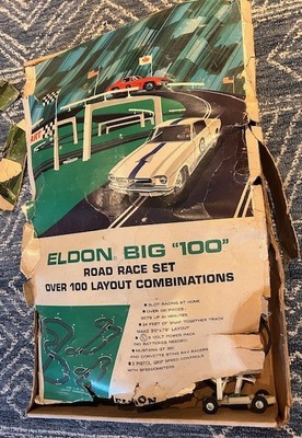 Vintage 1960s Eldon Big "100" Road Race Set -Not Complete-No Manual | eBay