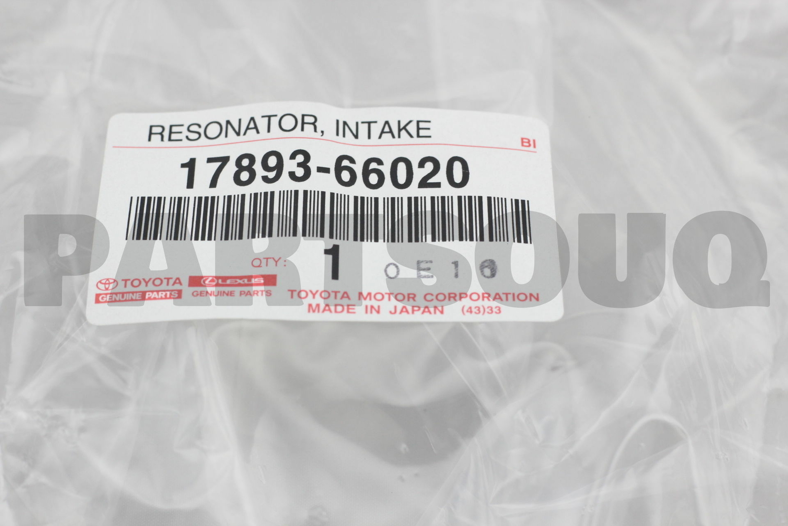 1789366020 Genuine Toyota RESONATOR, INTAKE AIR 17893-66020 | eBay