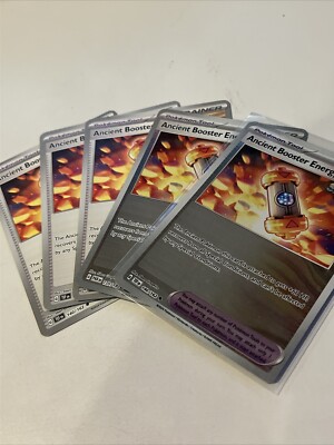 5x Pokemon - ANCIENT BOOSTER ENERGY CAPSULE 140/162 - (2x Reverse Holo ...