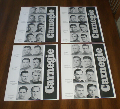FOUR 1937 CARNEGIE TECH FOOTBALL TEAM PRINTS | eBay