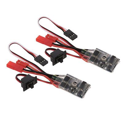 2pcs 10A ESC Brushed Speed Controller w/Brake for RC Mini Car Boat Tank ...