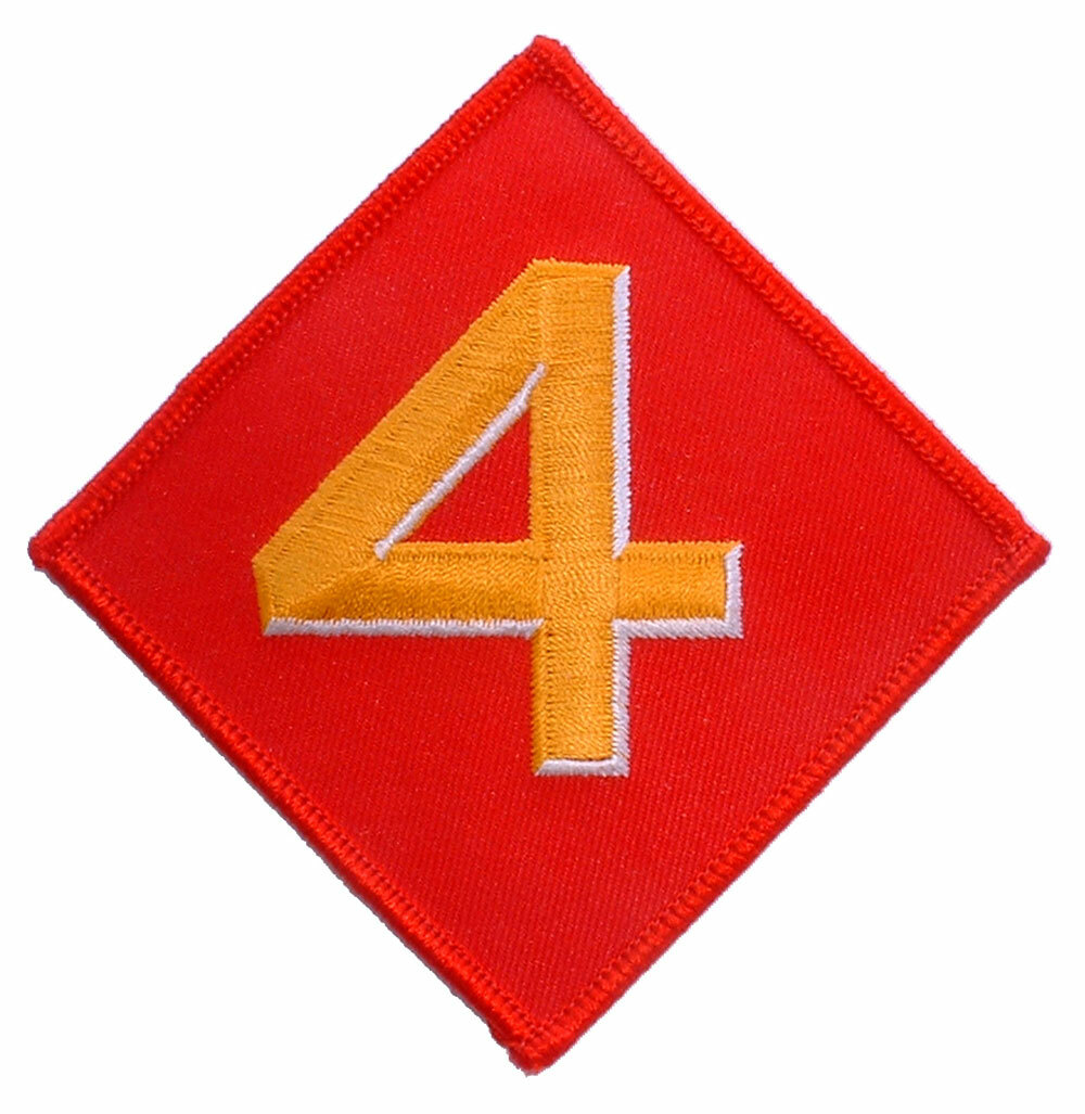 MARINE CORPS 4TH DIVISION Embroidered Shoulder Patch (1289) | eBay