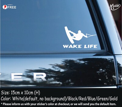 Wakeboard Sticker -Reflective/Metallic Color Funny Car Laptop Decals ...