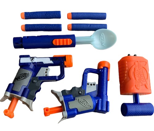 Nerf Lot- 2 Nerf N-Strike Jolt Dart Gun Single Shot 2010, Soaker | eBay